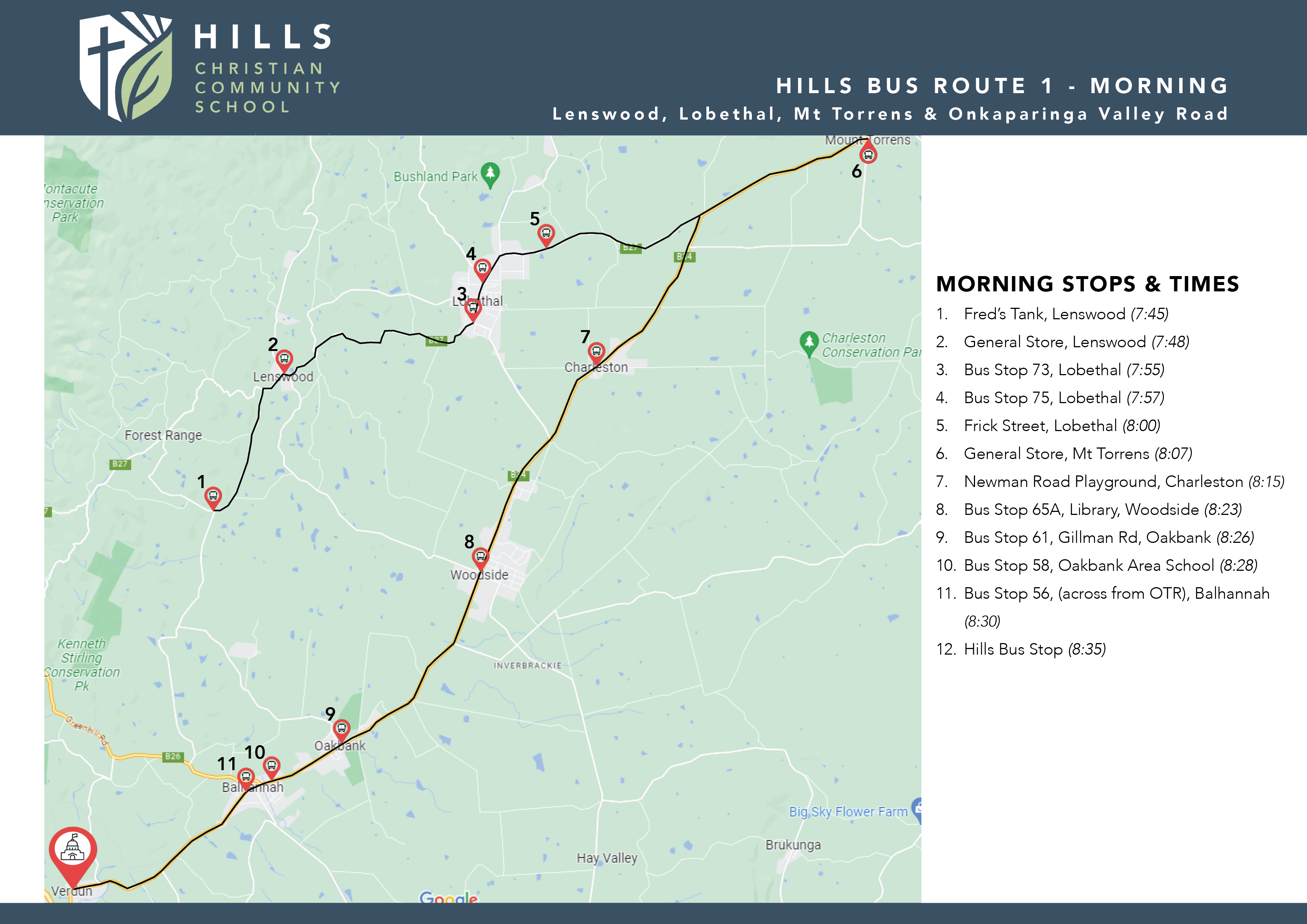 Bus - Hills Christian Community School