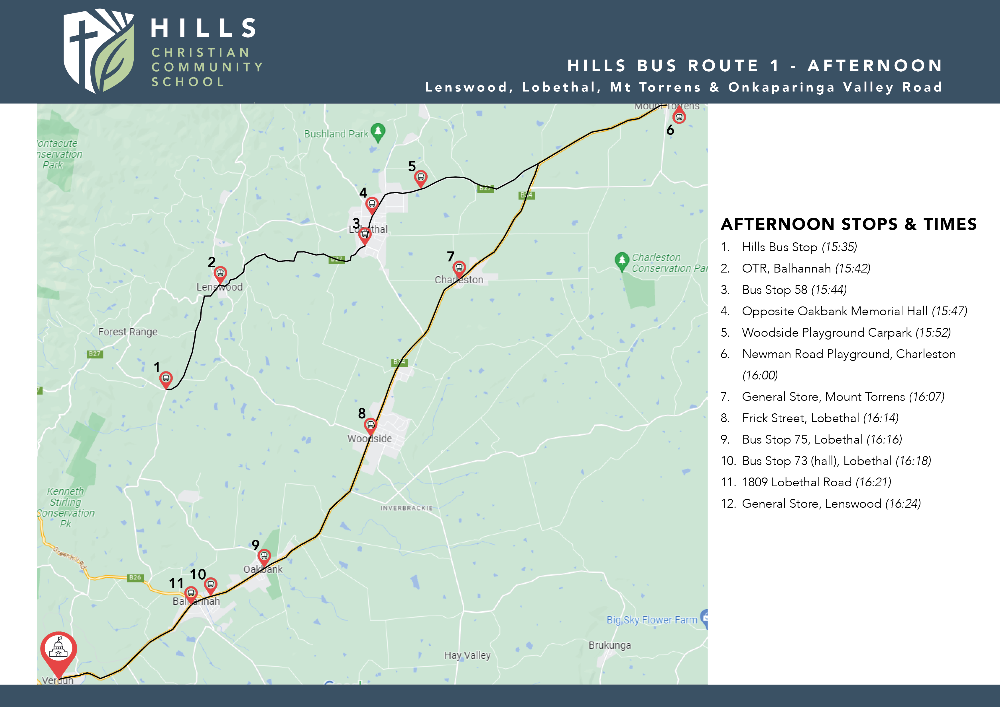 Bus - Hills Christian Community School