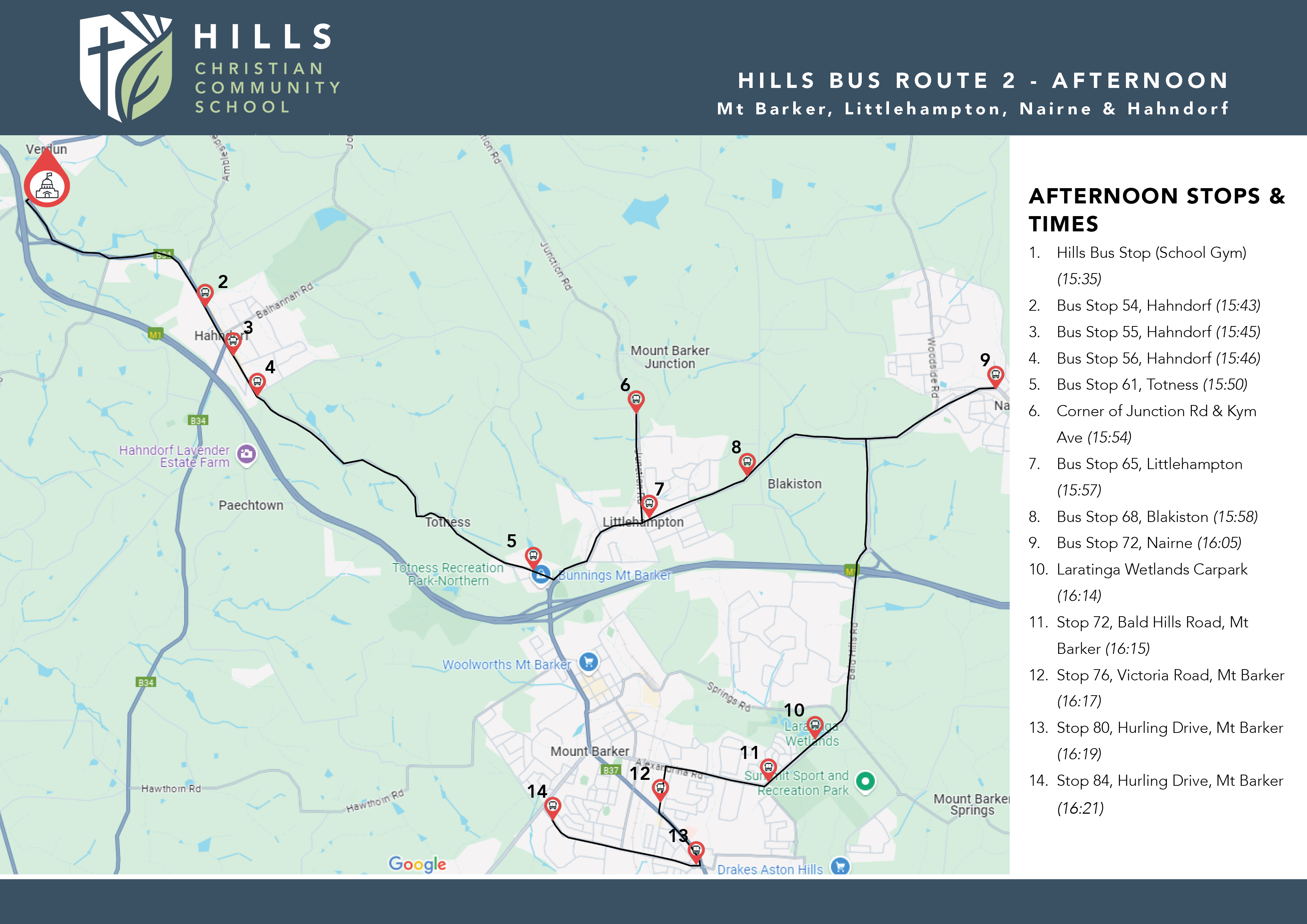 Bus - Hills Christian Community School